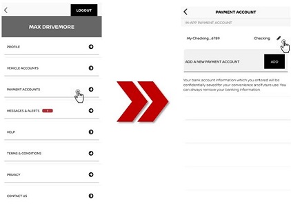 How Do I Add/Update My Bank Account Information on the Mobile App?
